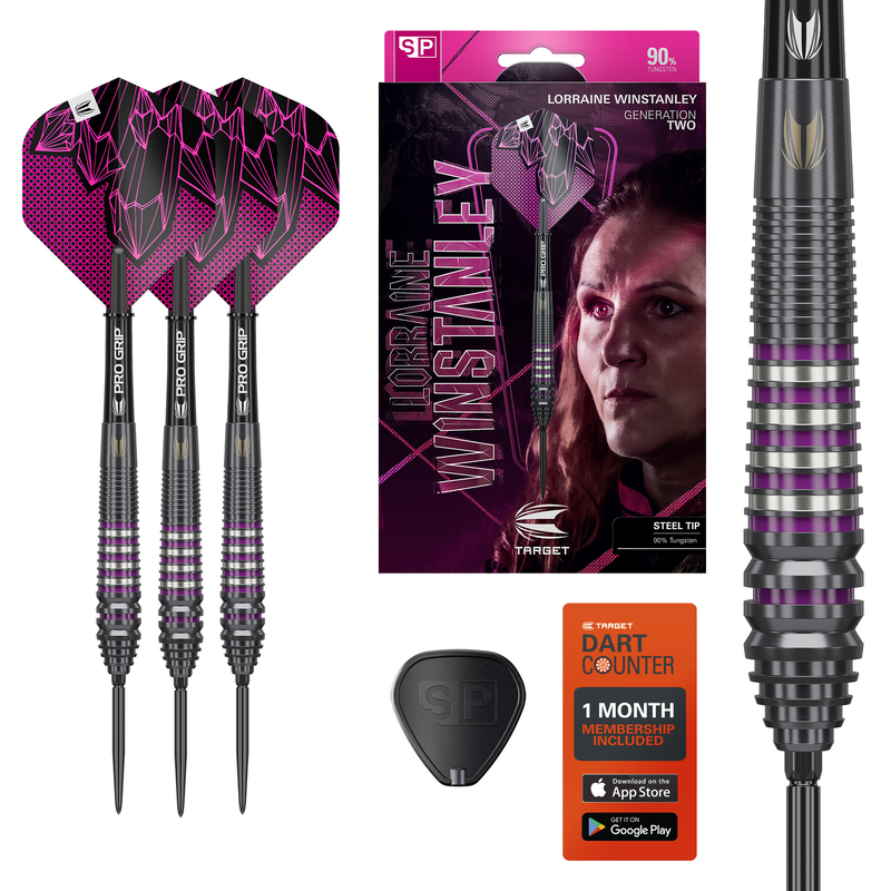 Target Darts – Lorraine Winstanley – Gen 2 – 90% Tungsten | The Darts Shack